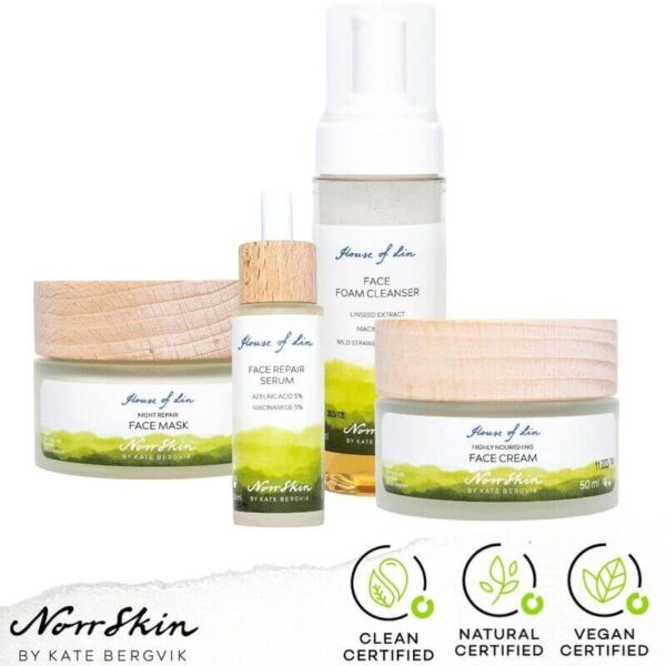 100% Vegan, Scandinavian Skincare collection for Day & Night