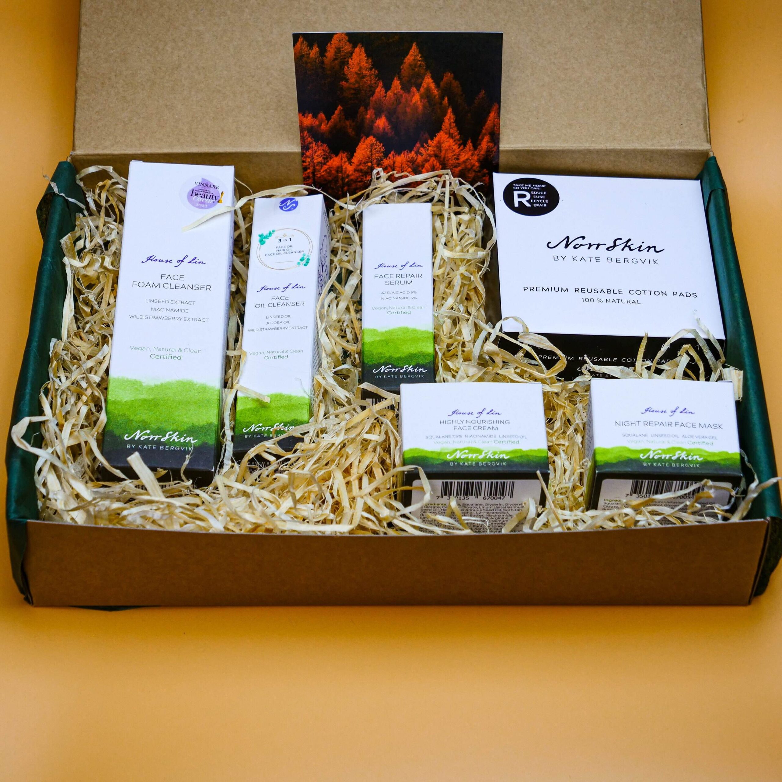 Naturlig skandinavisk hudvård för dag och natt - Norrskin House of Lin